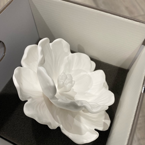 Zodax | Accents | Jardin De Rochelle Porcelain White Poppy Flower ...